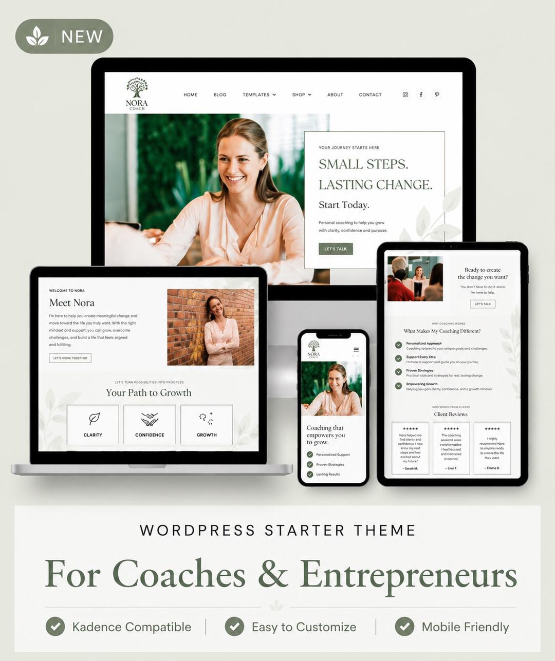 Coaching Website Template | Wordpress Theme for Coaches | Kadence Theme ...
