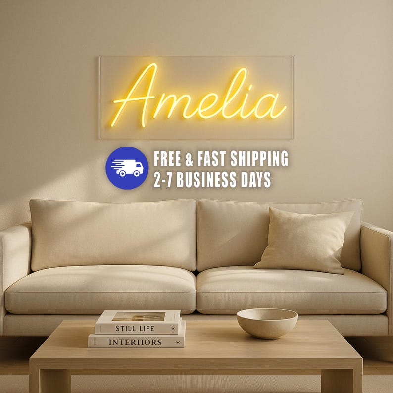 Custom Neon Name Sign, LED Personalized Wall Light for Kids Room ...