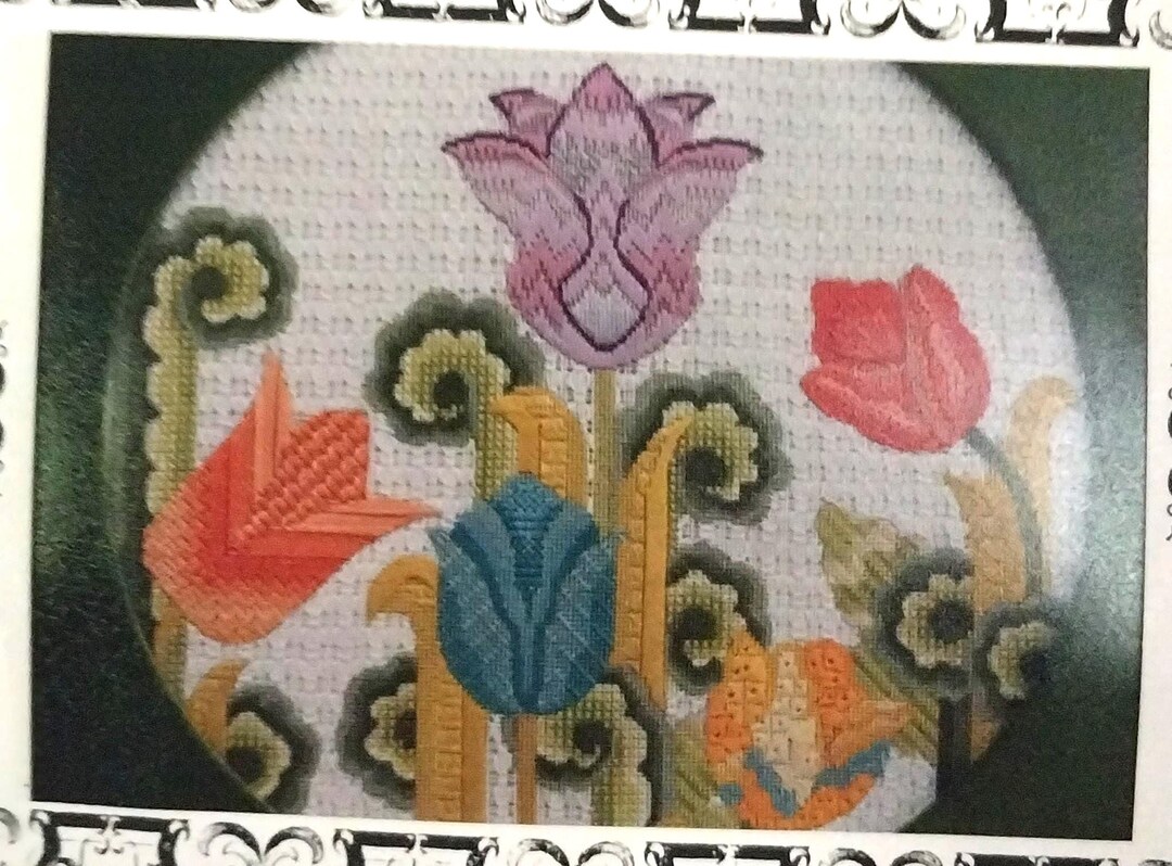 Vintage "spring Tulips" Needlepoint Kit - Etsy