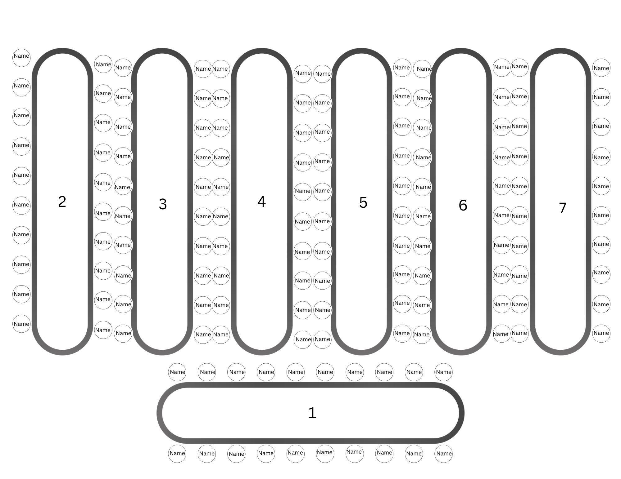 Customizable Seating Chart Planning Template - Etsy