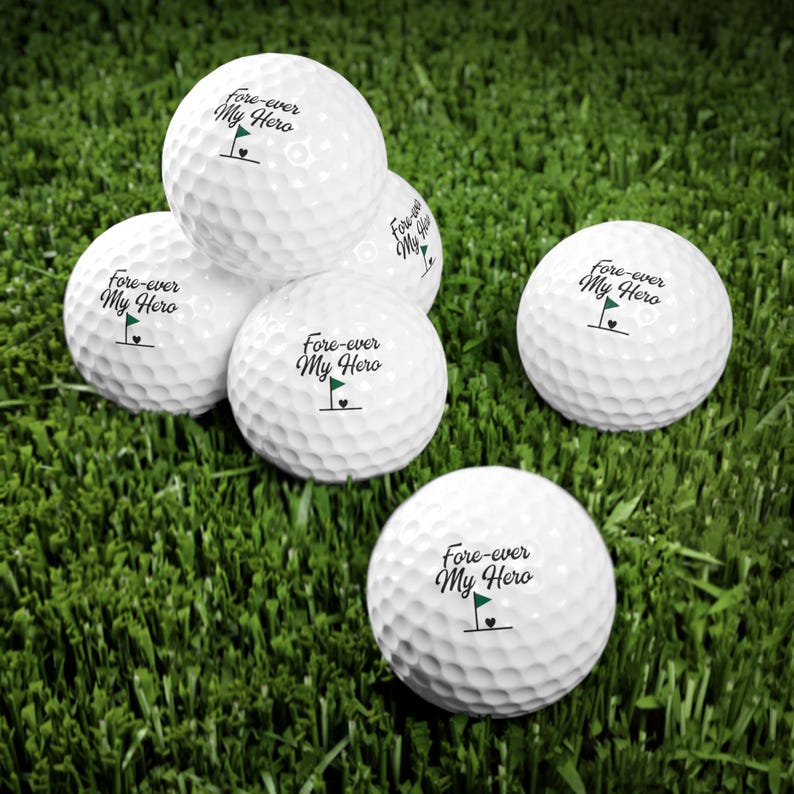 Personalized Golf Balls: Hole in One Dad - Vintage Sports Graphic - Etsy