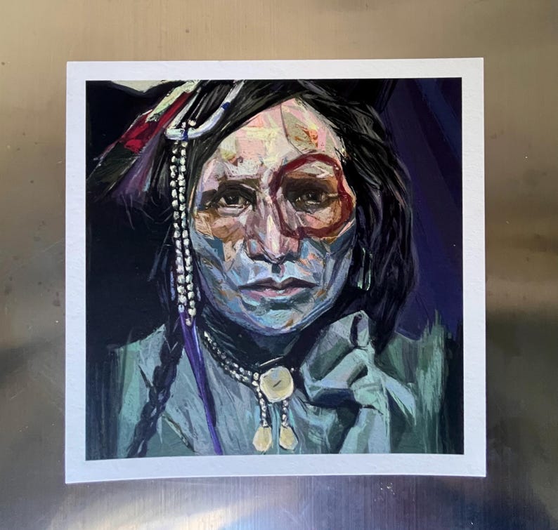 Expressionist Portrait Print, Intense Figurative Art, Emotional Face ...