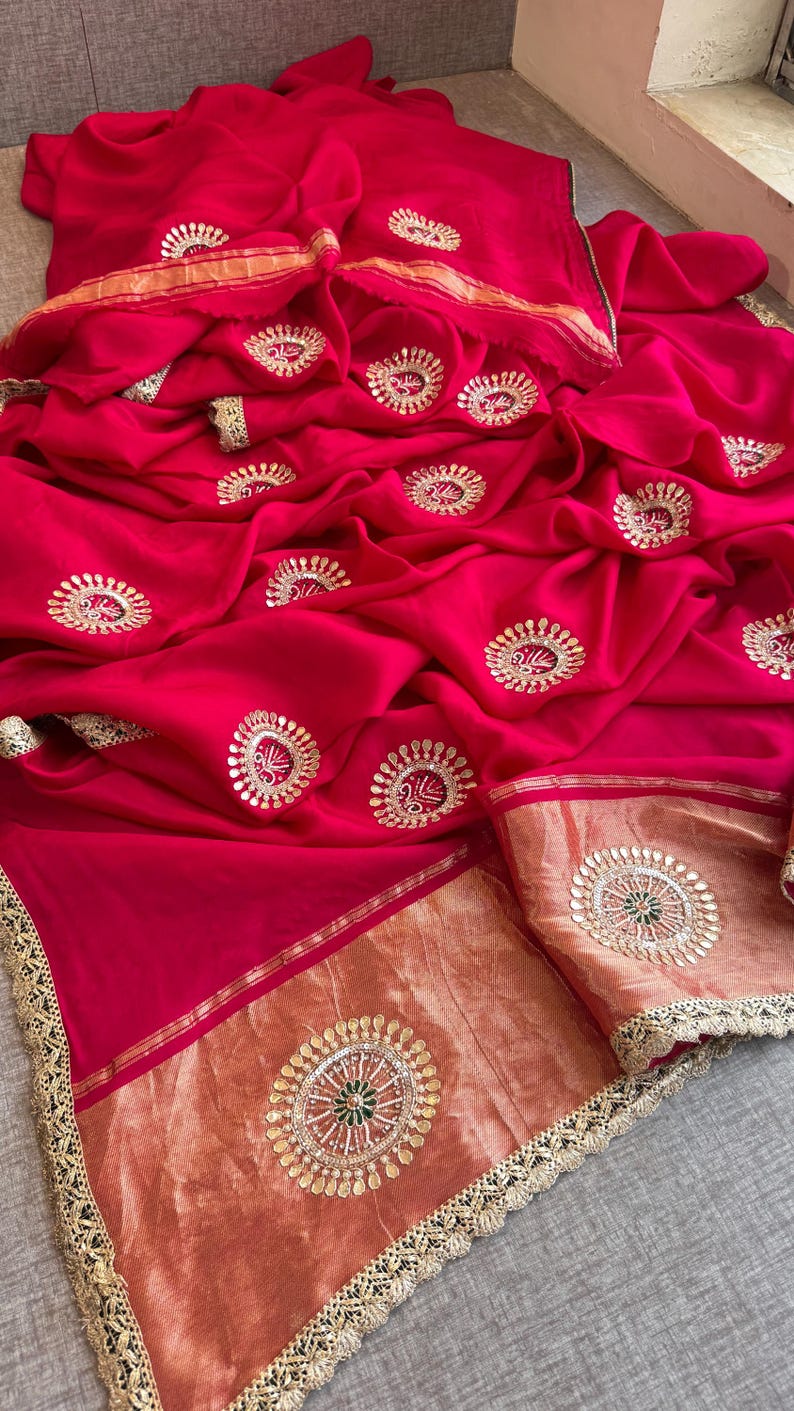 Rani Lagdi Patta Saree | Designer Saree | Bridal Indian Wedding Saree ...