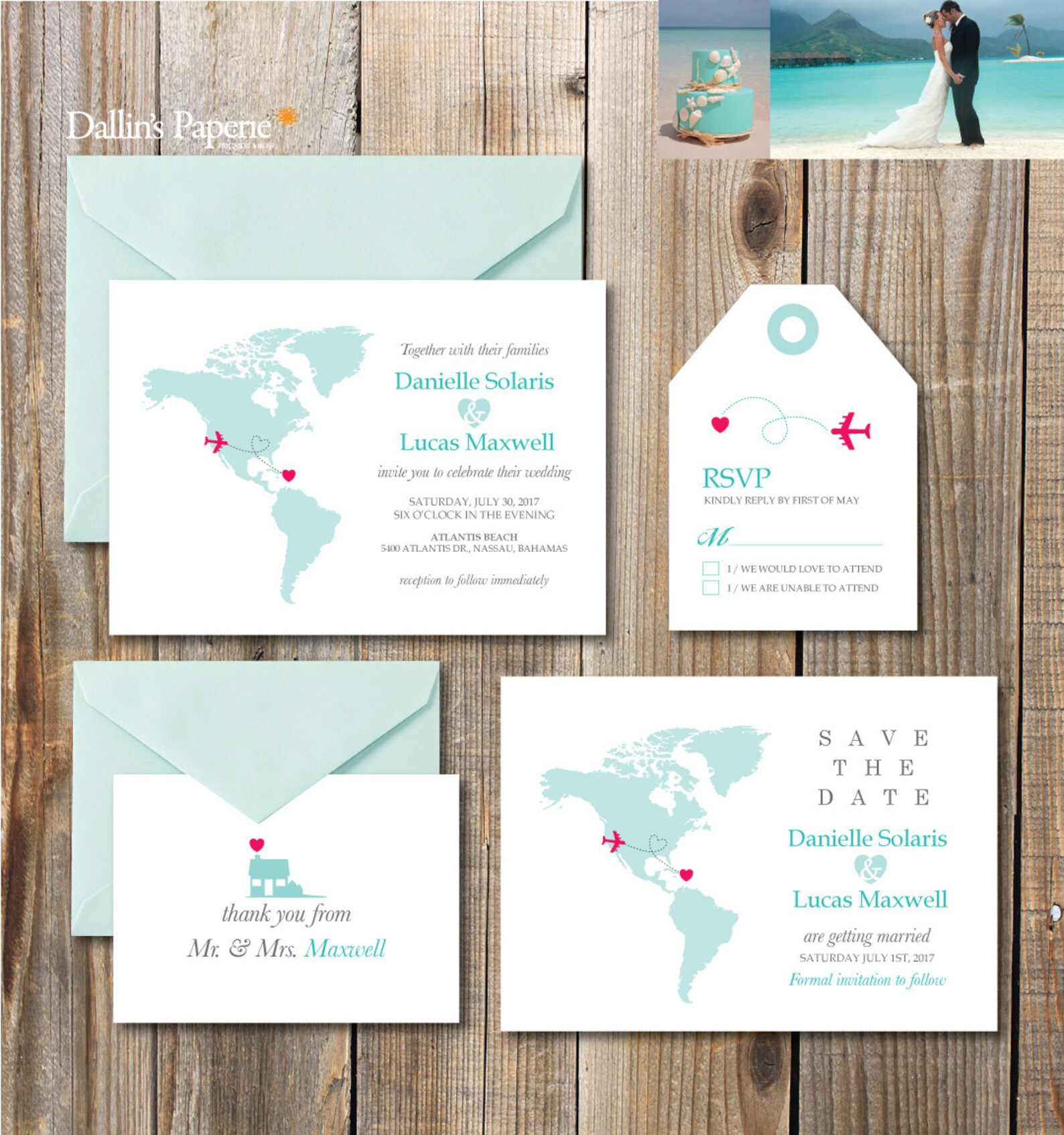 Destination Wedding Invitation Printables Beach Wedding Map - Etsy