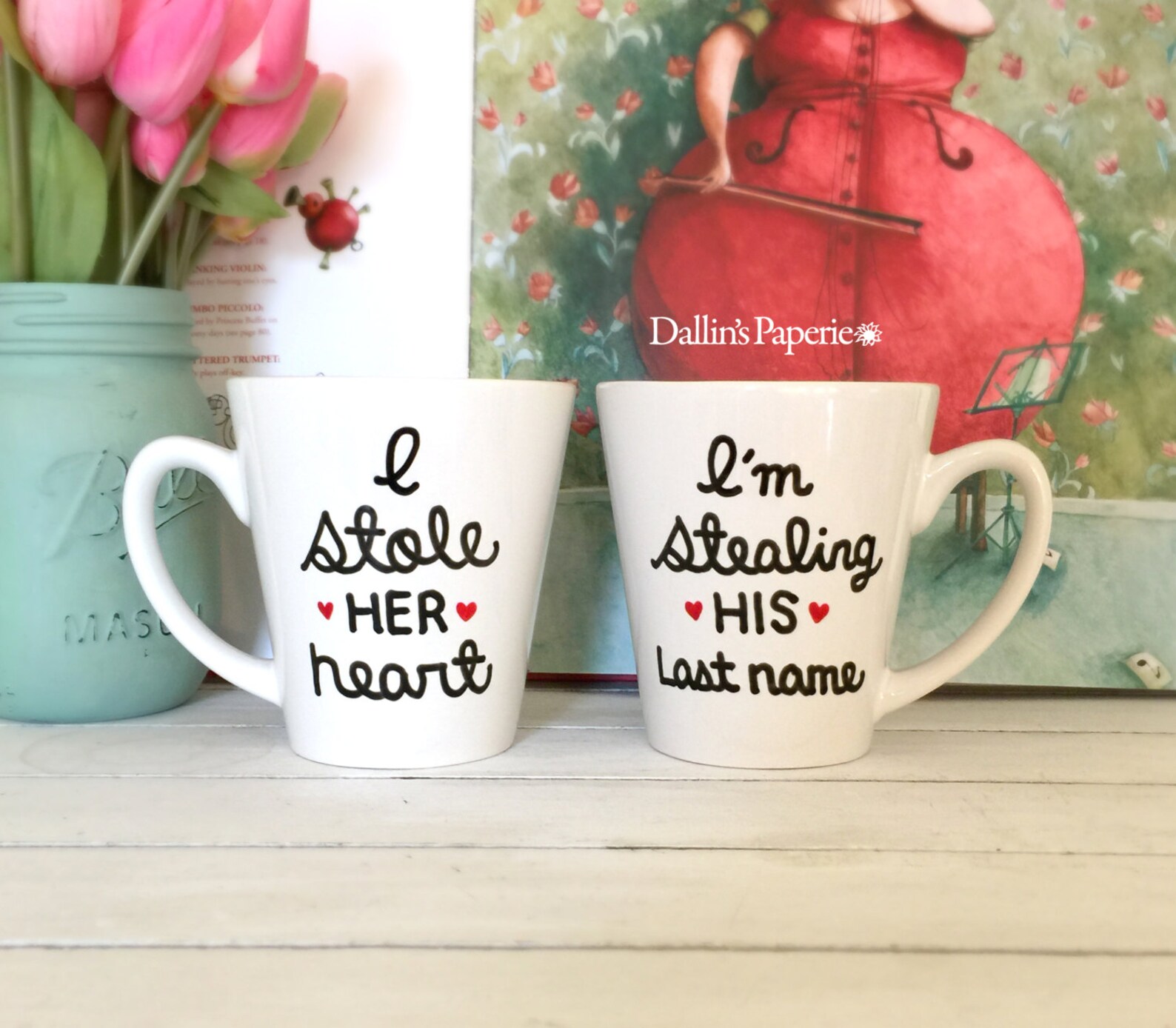Personalized Mug Engagement Gift Mug Couple Mugs Hand - Etsy