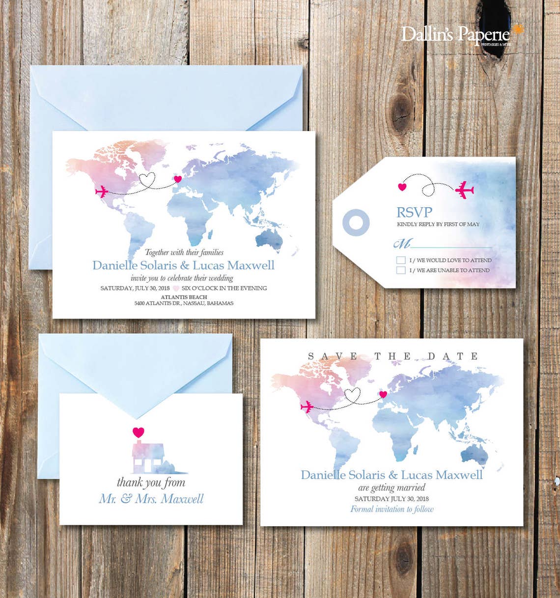 Destination Wedding Invitation Printables Beach Wedding Map - Etsy ...