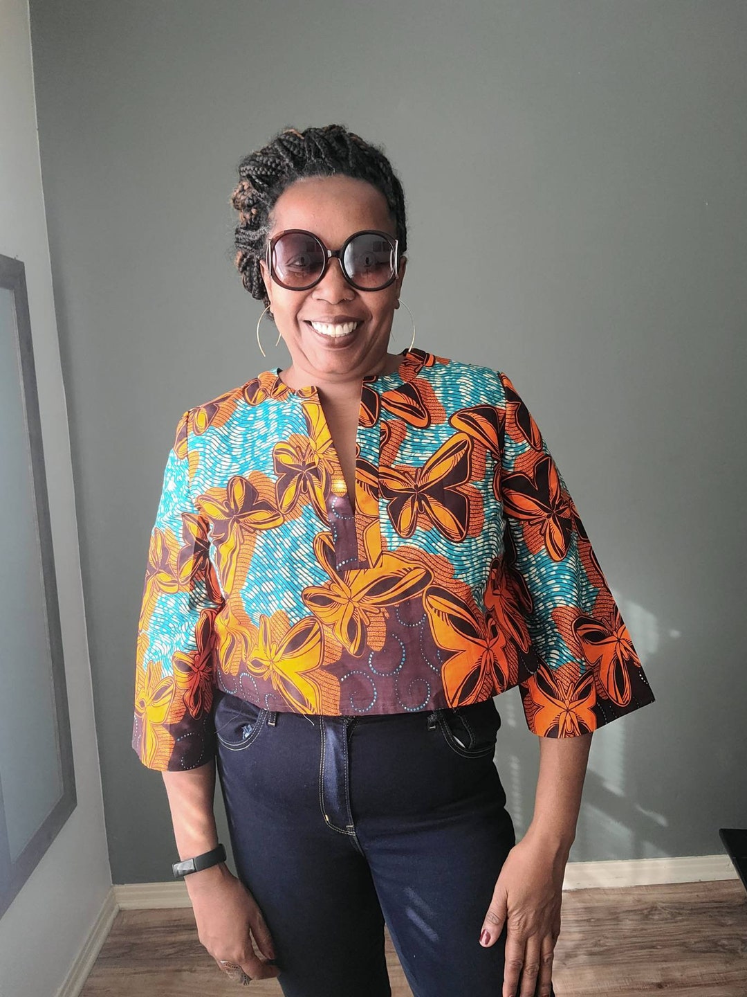 African Print Top, African Print Crop Top, Wax Print Top, Cotton ...