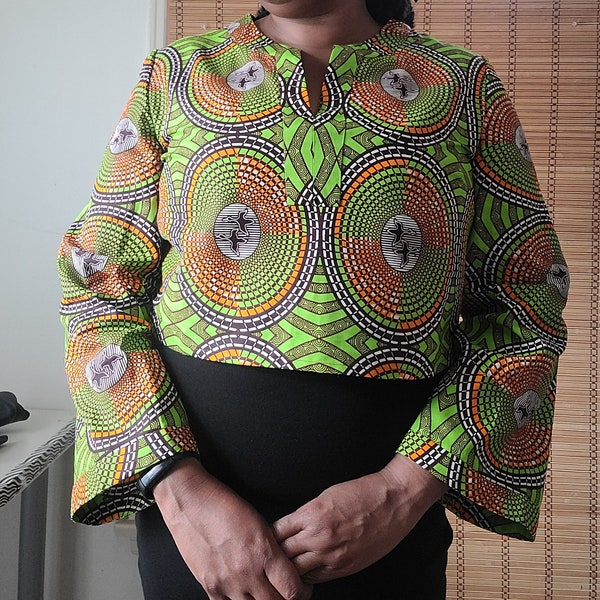 African Print Top - Etsy