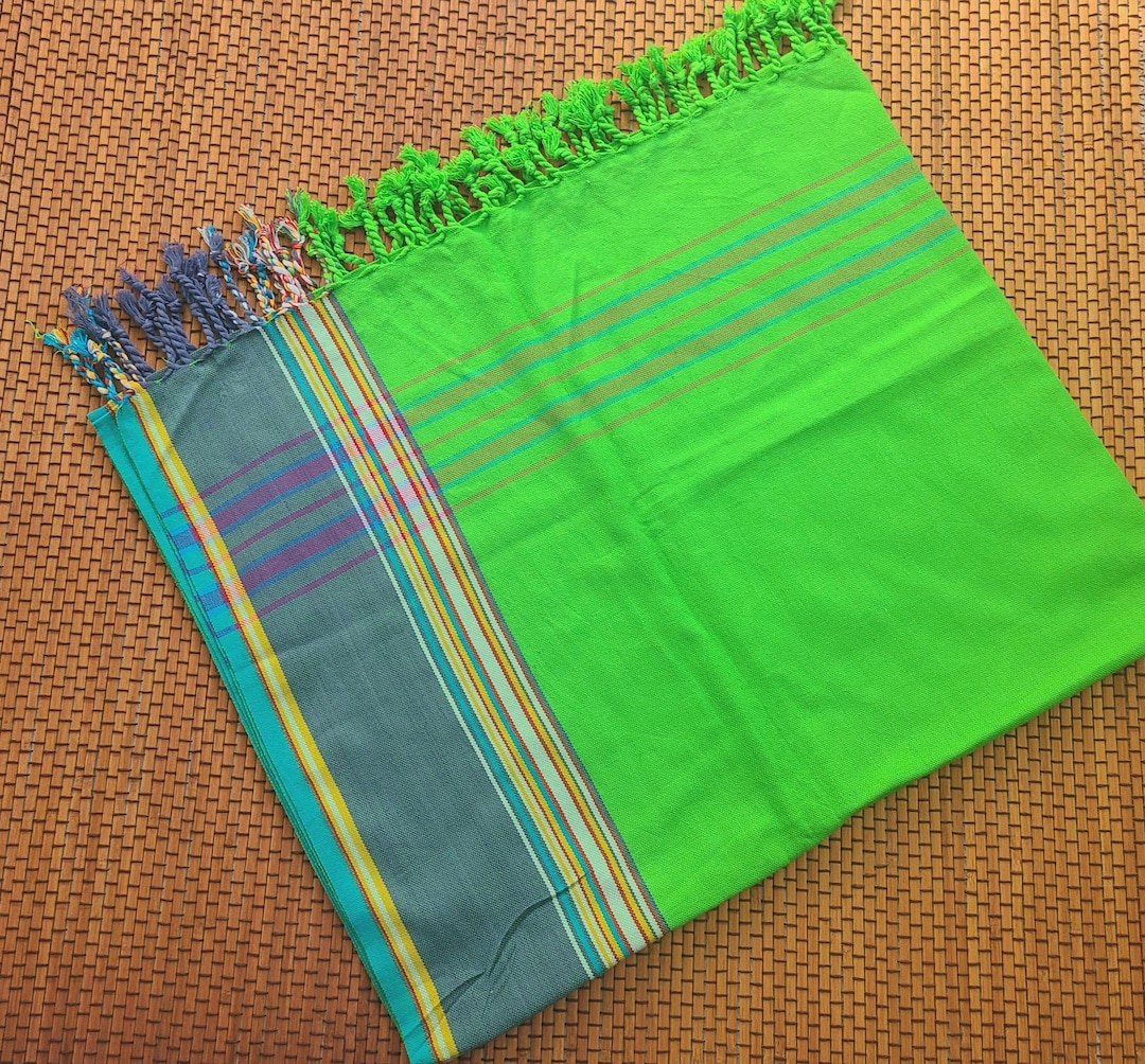 Multicolor African Cotton Sarong - Kenyan Kikoi Wrap - Etsy