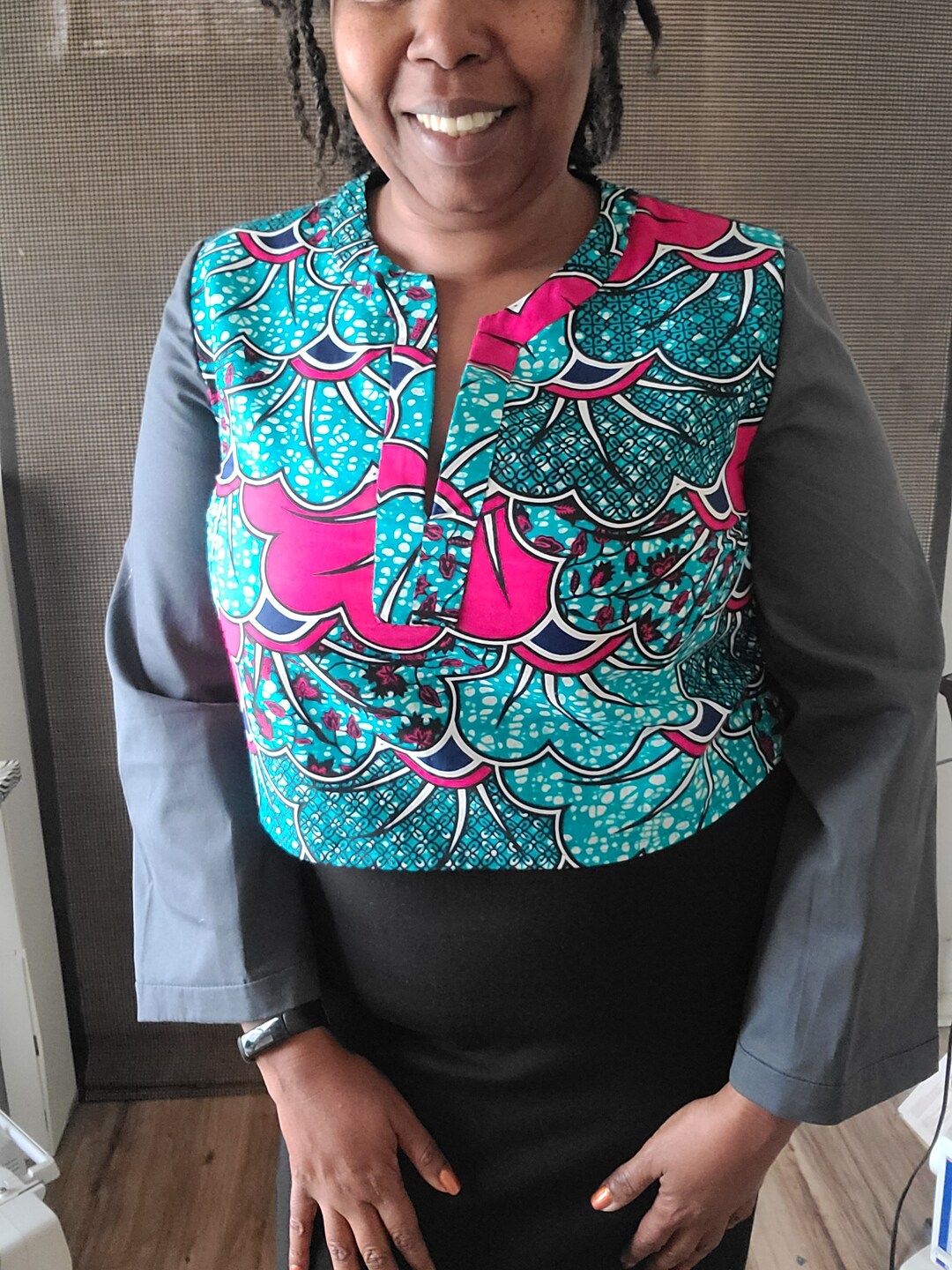 African Print Top, African Print Crop Top, Wax Print Top, Cotton ...