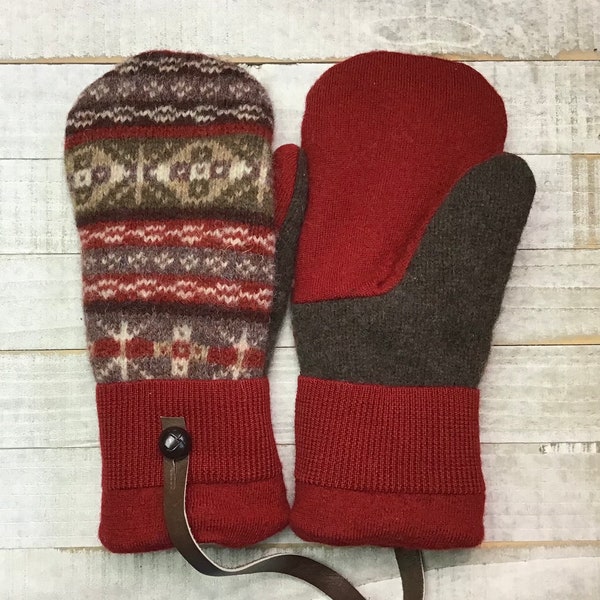 Red Mittens - Etsy