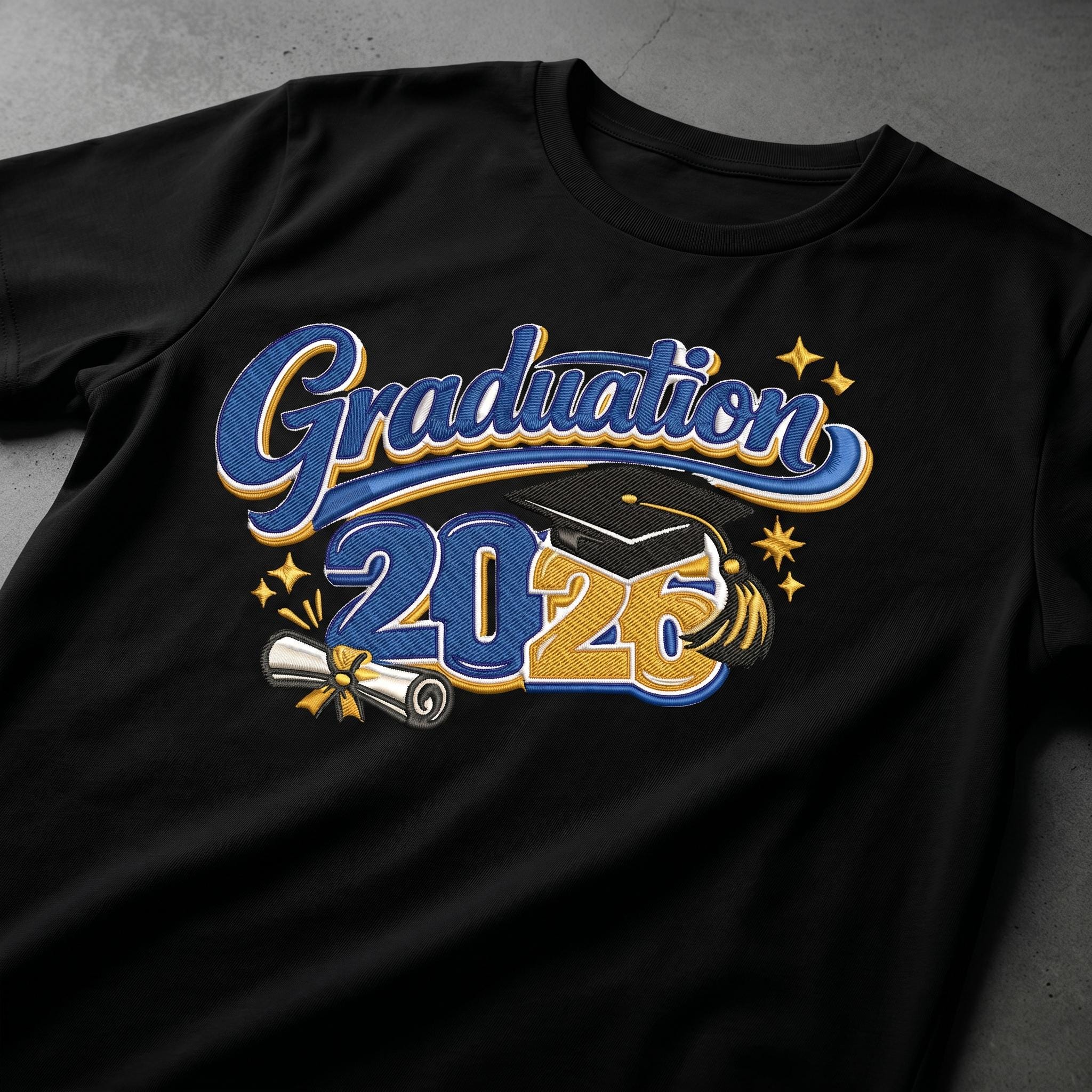 Graduation 2026 Cap Embroidery File | Class of 2026 Design (instant ...