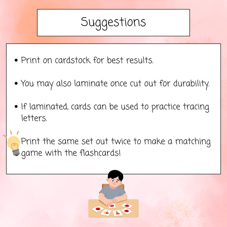 Spring Flashcards, Nature Cards, Watercolor ABC Practice, Matching Game ...