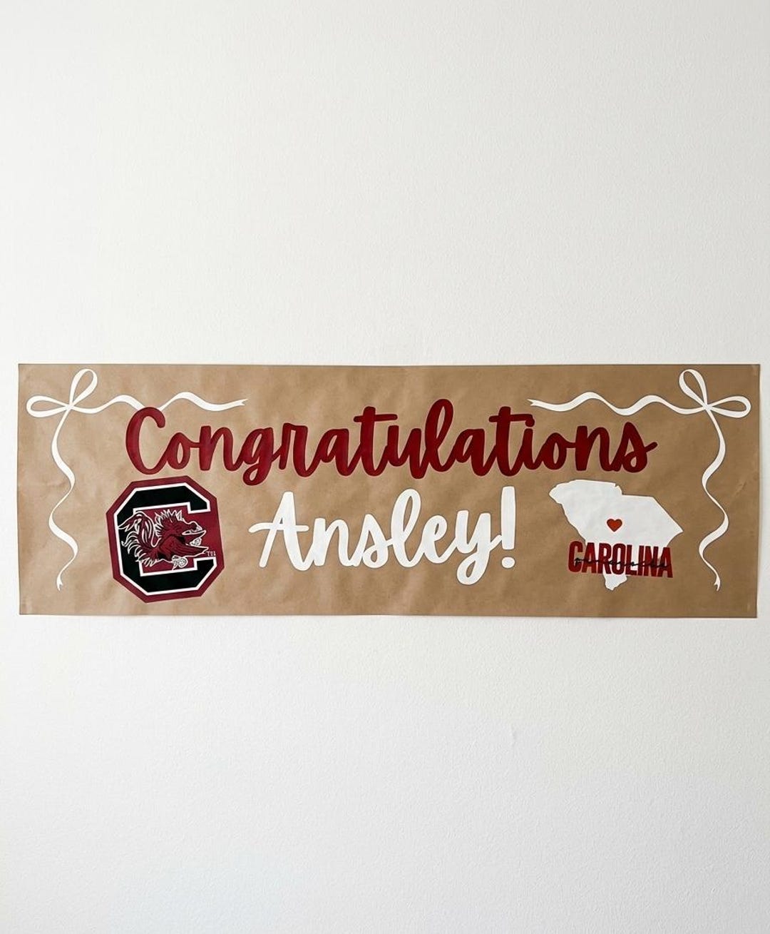 University of South Carolina, Graduation Banner, Custom Paper Banner - Etsy