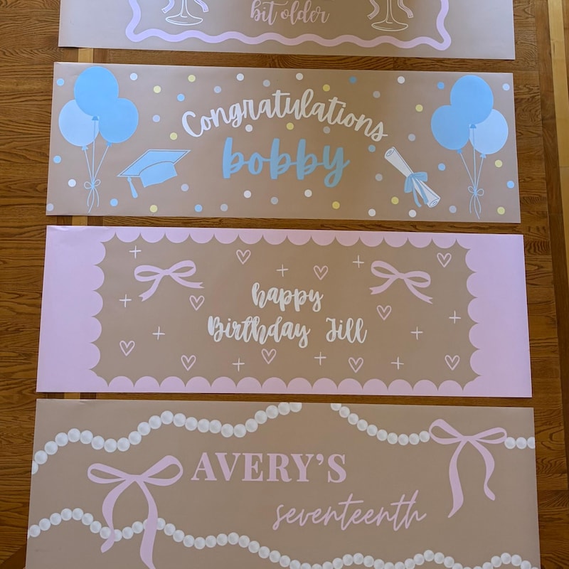 Custom Coquette Banner - Etsy