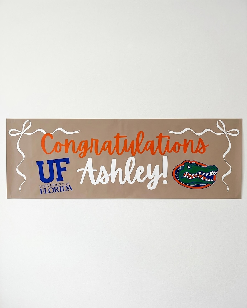 University of Michigan, Graduation Banner, Personalized Party Decor - Etsy