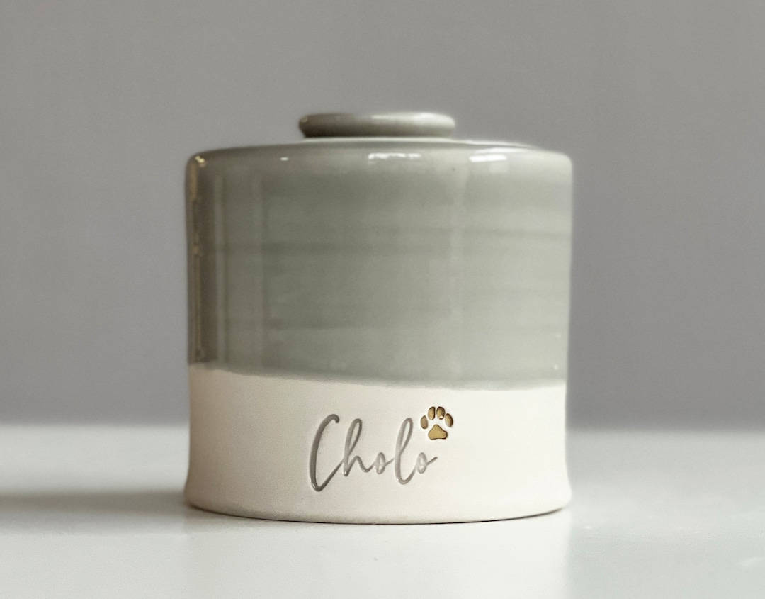 Custom Pet Urn. Handmade Modern Pottery Cat / Dog Ashes Urn - Etsy