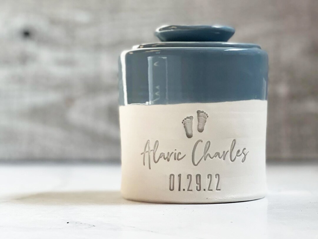 Custom Infant Urn. a Modern Simple Baby Boy Urn or Baby Girl Urn for ...