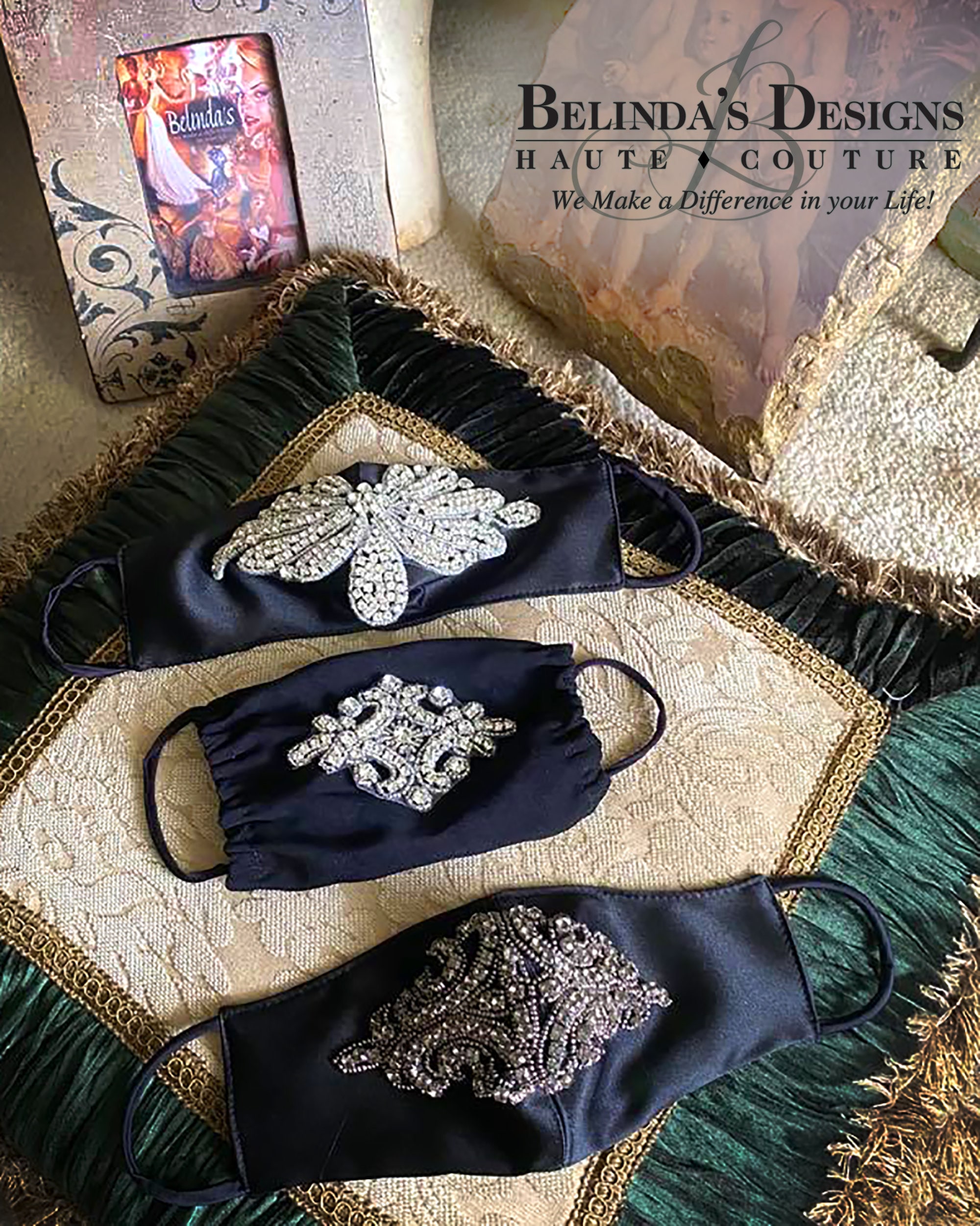 Luxury Face Masks - Reusable Face Mask - Face Covering - Glamour High ...