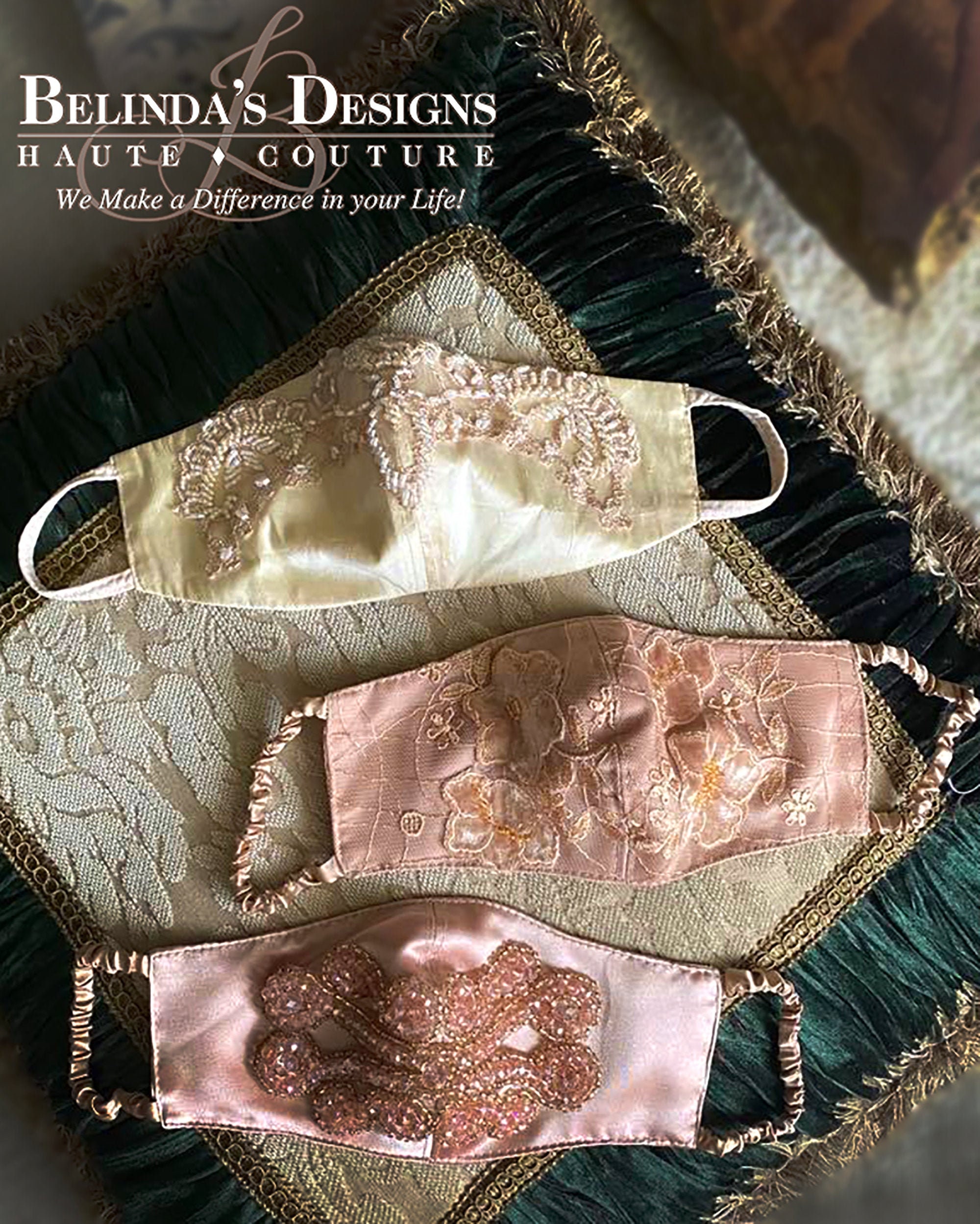 Luxury Face Masks - Reusable Face Mask - Face Covering - Glamour High ...