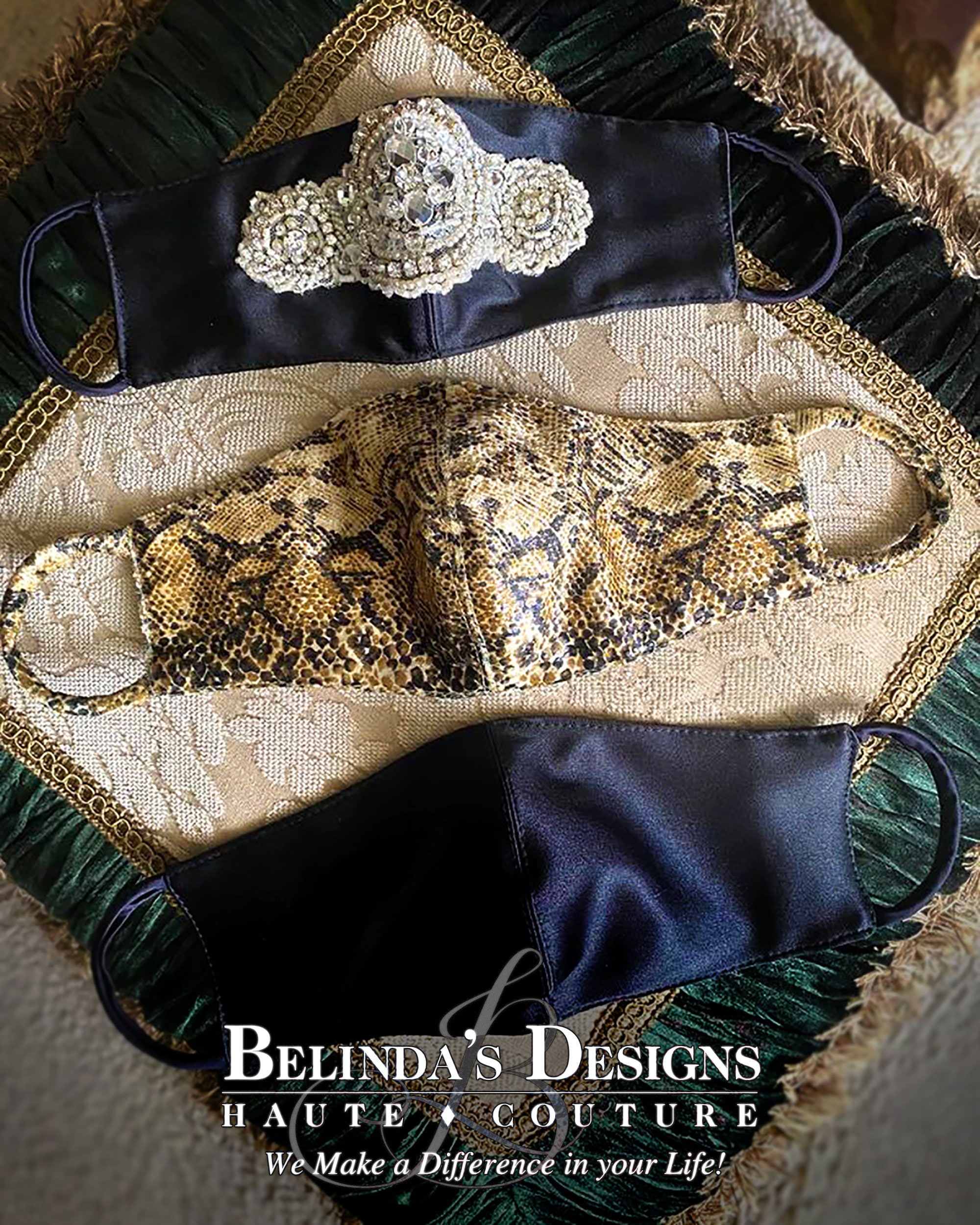 Luxury Face Masks - Reusable Face Mask - Face Covering - Glamour High ...