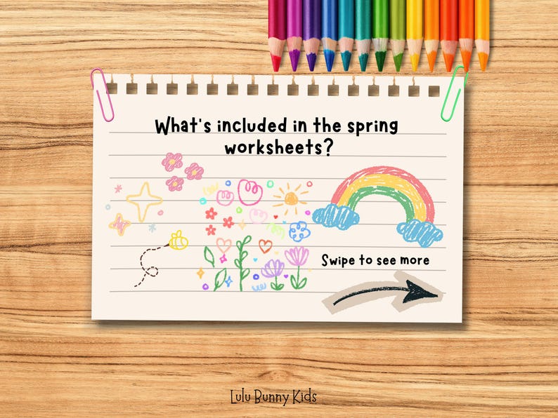 Spring Theme Preschool Activity Worksheets, Ages 4-6, Cute Spring ...