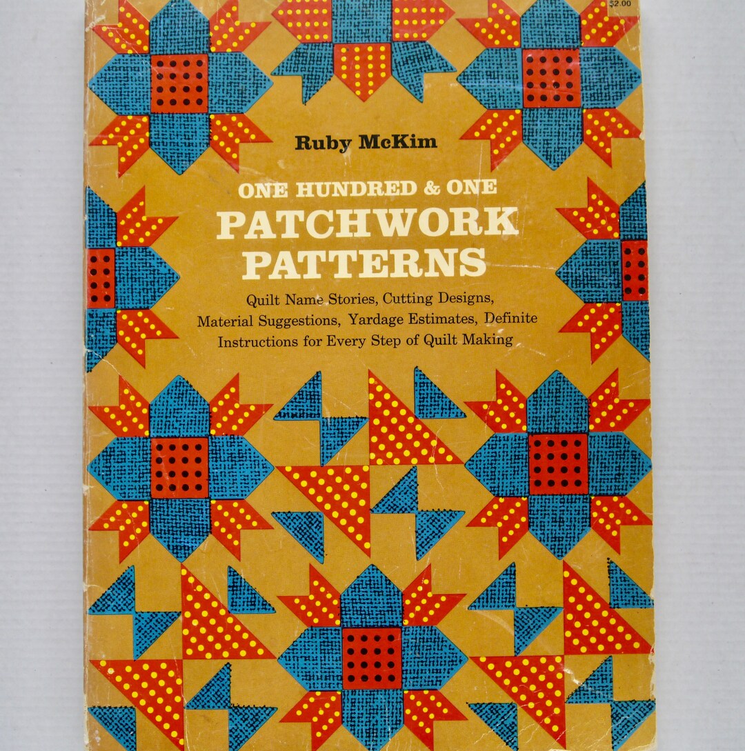 One Hundred and One Patchwork Patterns 1931 Ruby Mckim Vintage Dover Books 1962 Edition Quilting ...