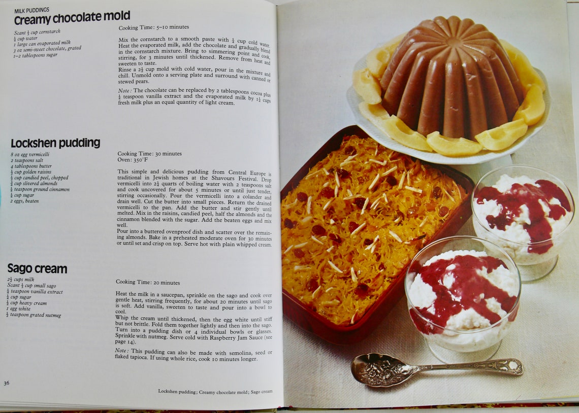 The Desserts Cookbook Elizabeth Pomeroy Vintage Cookbook 1978 | Etsy