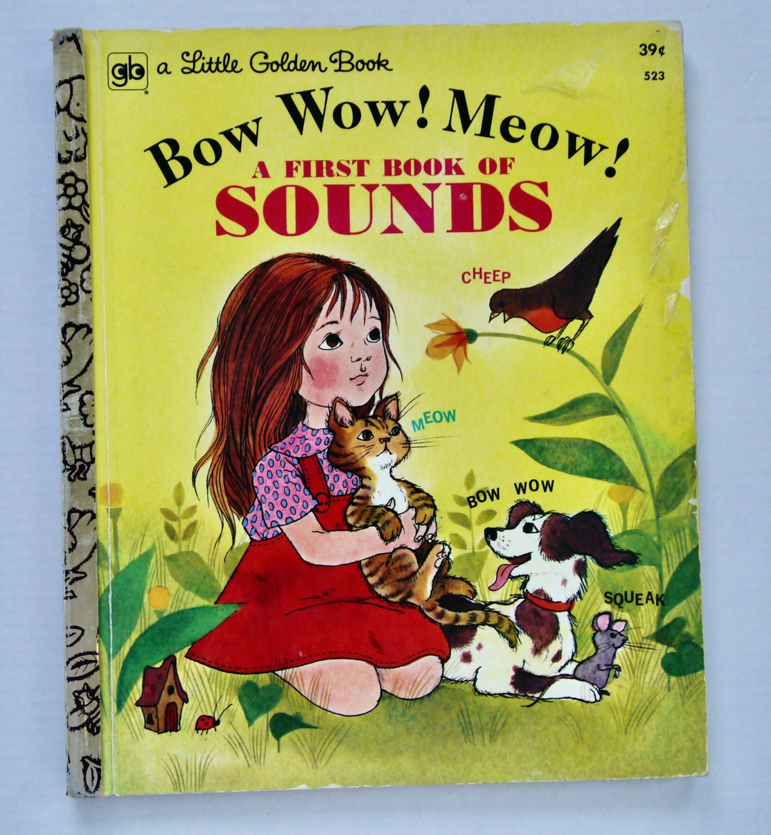 Vintage Little Golden Book: Bow Wow! Meow! A First Book of Sounds - Etsy