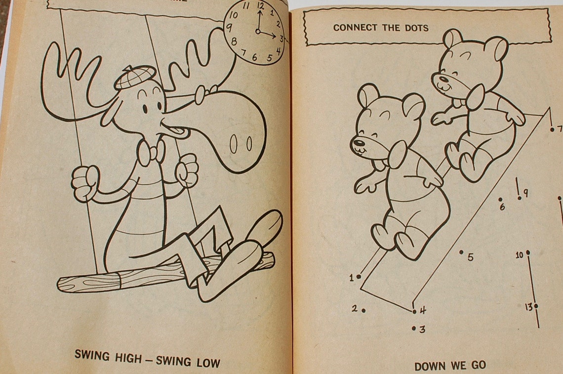 Jolly Coloring Book 1970s Vintage UNUSED Playmore Coloring - Etsy