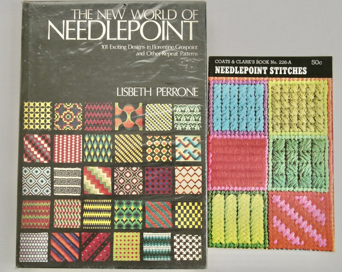 Vintage Needlepoint Pattern Book: Florentine & Grospoint Designs - Etsy