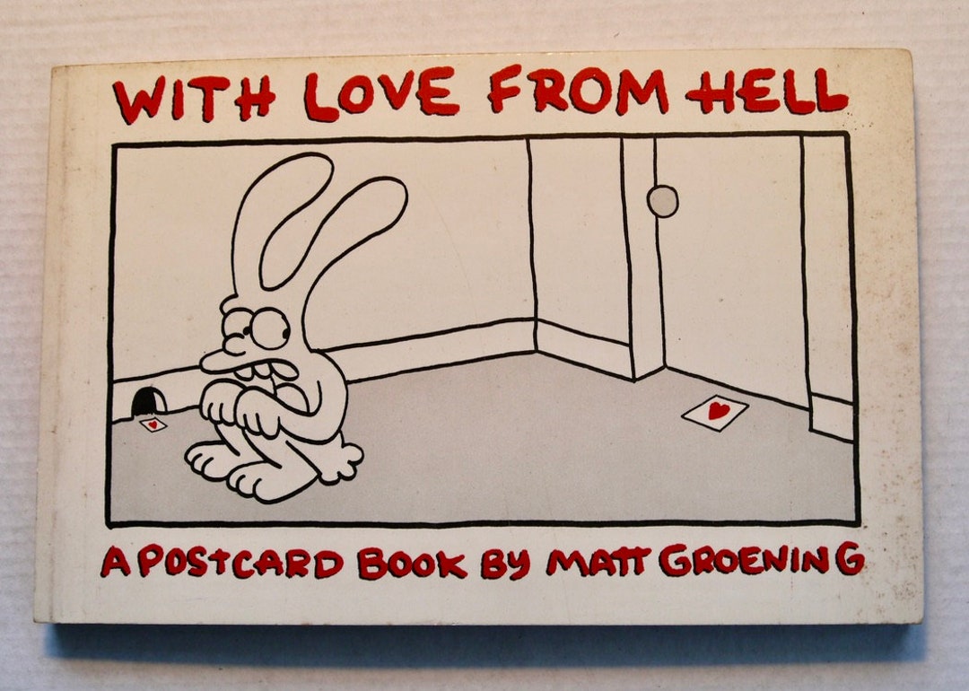 With Love From Hell A Postcard Book by Matt Groening 1991 Vintage First ...