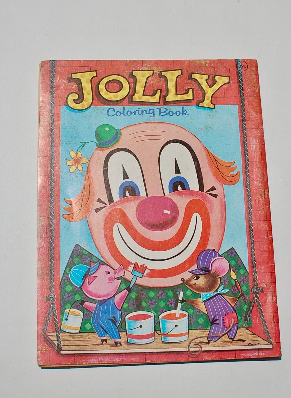 Jolly Coloring Book 1970s Vintage UNUSED Playmore Coloring Book Clowns ...