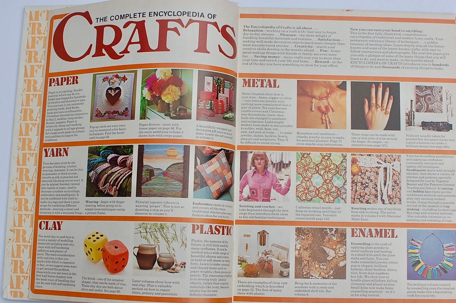 The Complete Encyclopedia of Crafts Volume 1 1975 vintage | Etsy