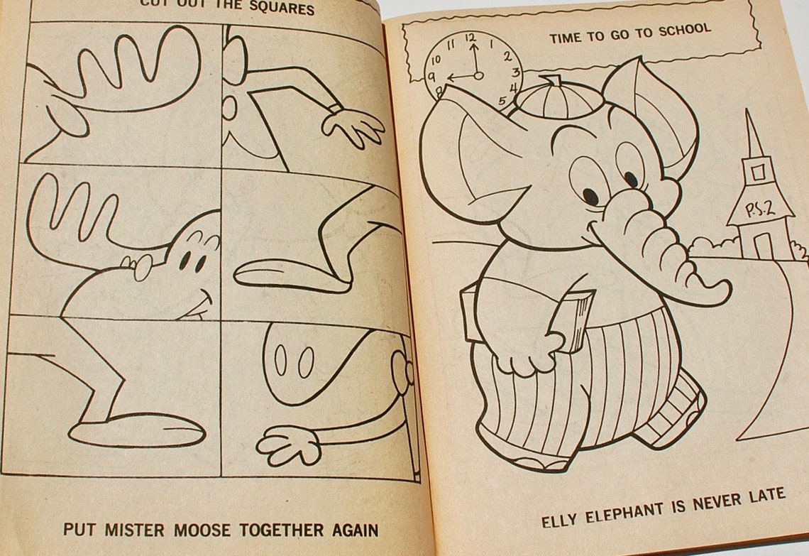 Jolly Coloring Book 1970s Vintage UNUSED Playmore Coloring - Etsy