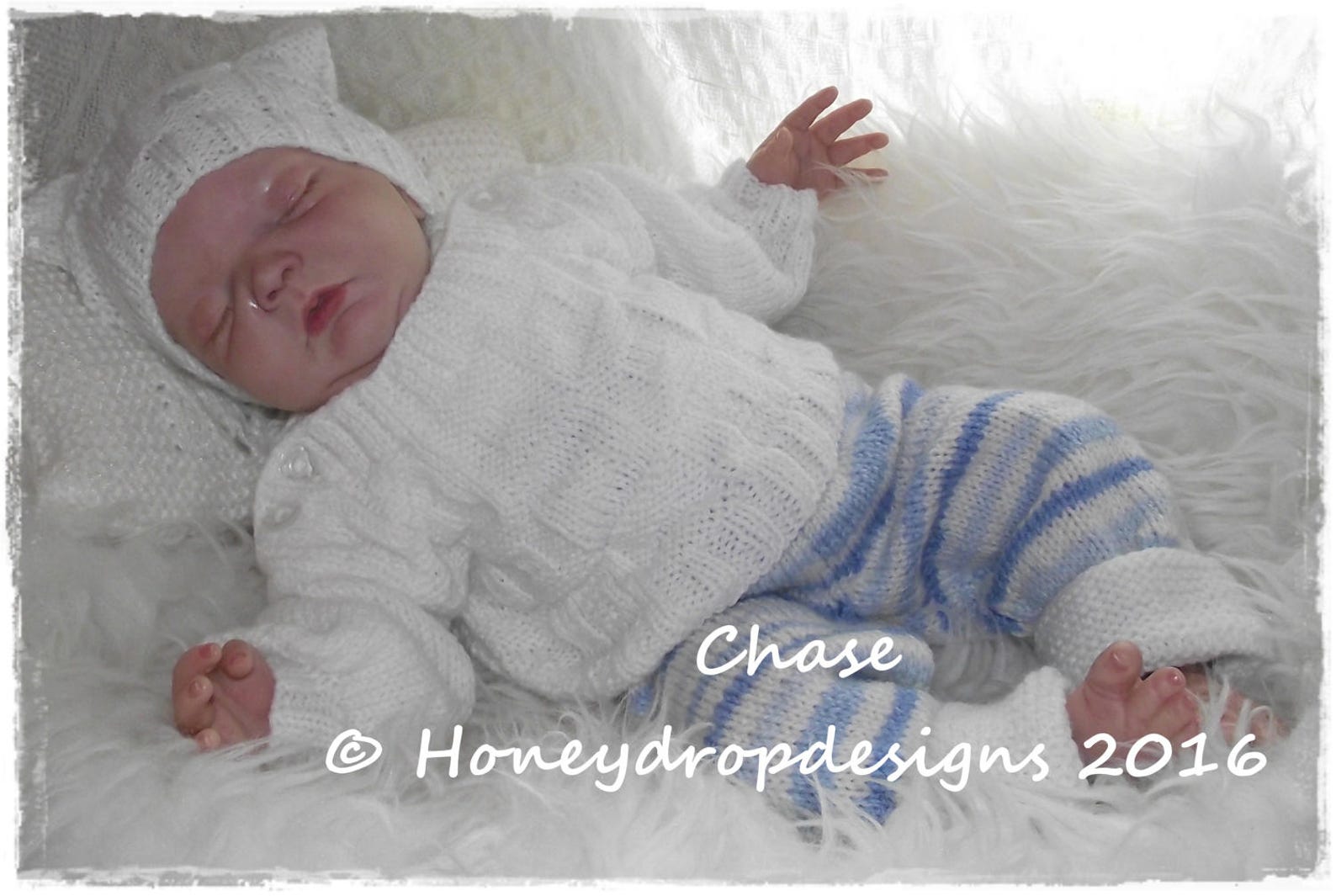 Chase Reborn Baby Knitting Pattern 0-9 Months Approx - Etsy
