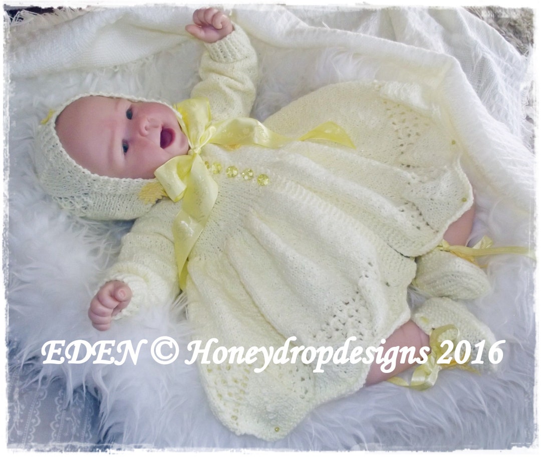 EDEN Reborn Baby Knitting Pattern 0-9 Months Approx. 3 Sizes - Etsy