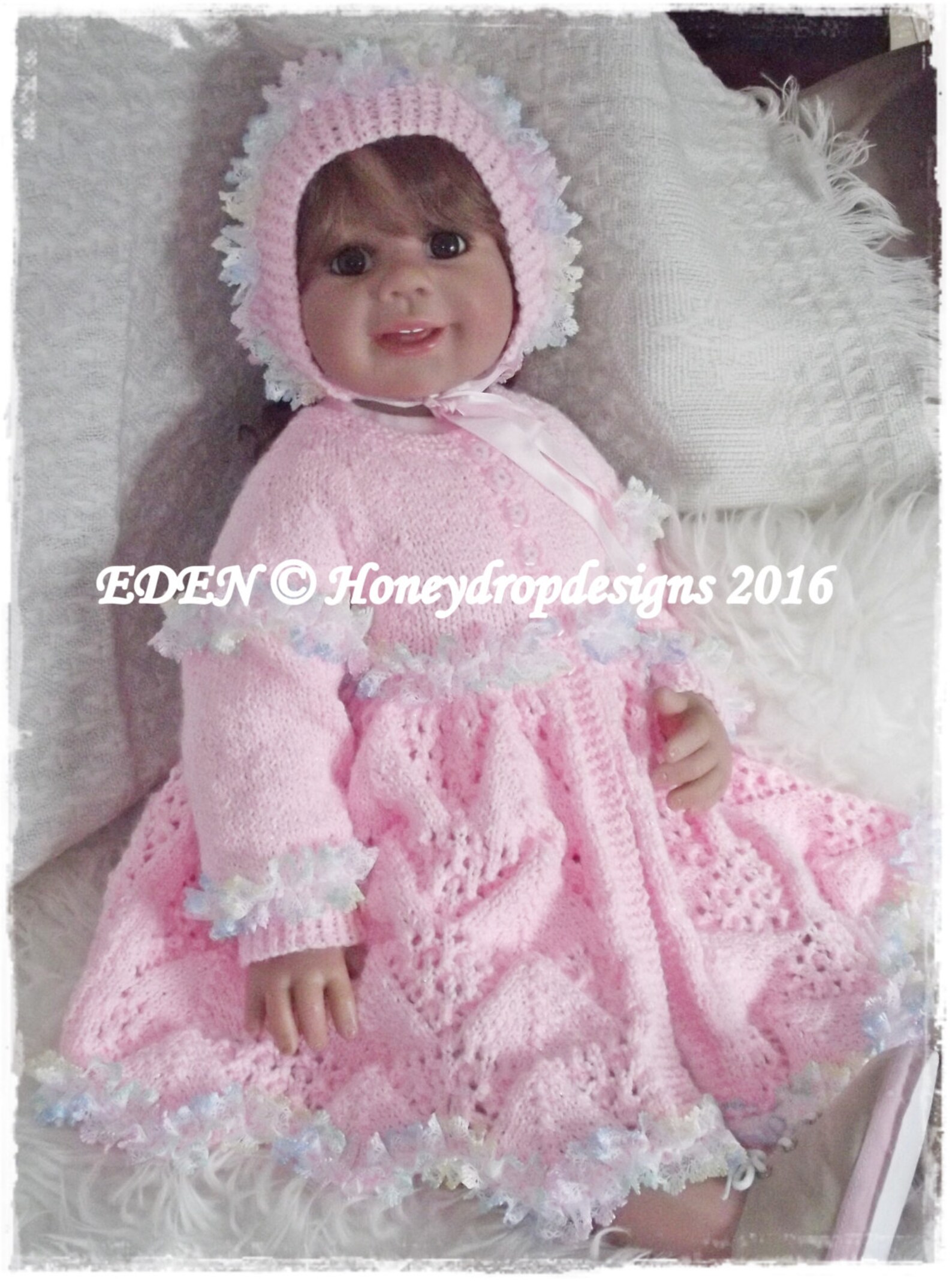EDEN Reborn Baby Knitting Pattern 0-9 Months Approx. 3 Sizes - Etsy