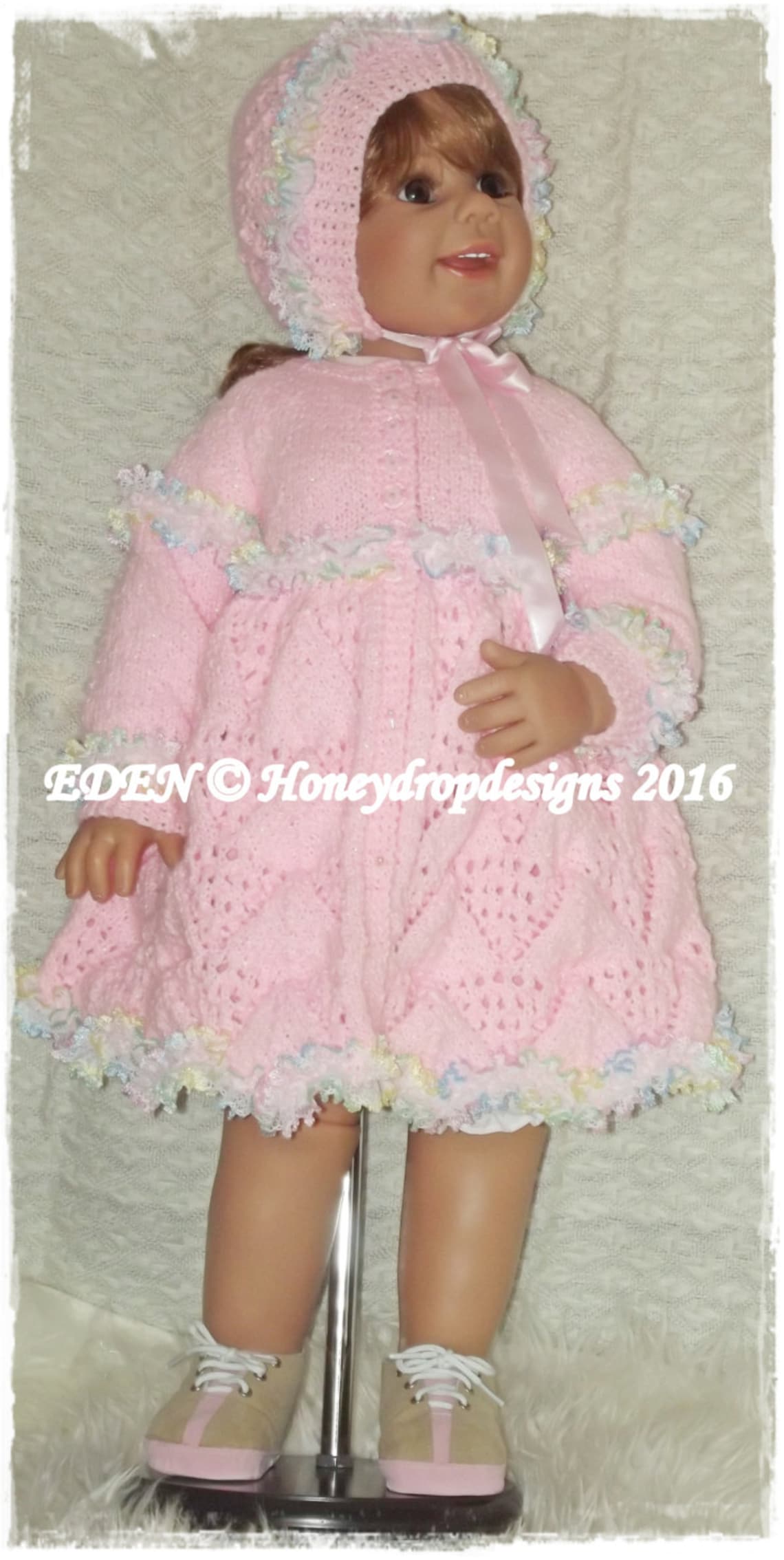 EDEN Reborn Baby Knitting Pattern 0-9 Months Approx. 3 Sizes - Etsy