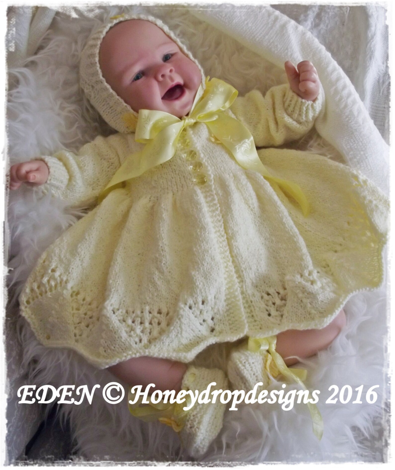 EDEN Reborn Baby Knitting Pattern 0-9 Months Approx. 3 Sizes - Etsy
