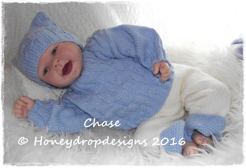 Chase Reborn Baby Knitting Pattern 0-9 Months Approx - Etsy