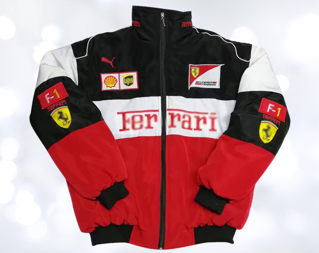 Vintage F1 Racing Jacket All Designs Embroidery Patches Y2k Style ...