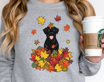Black Lab Fall Sweater - Etsy
