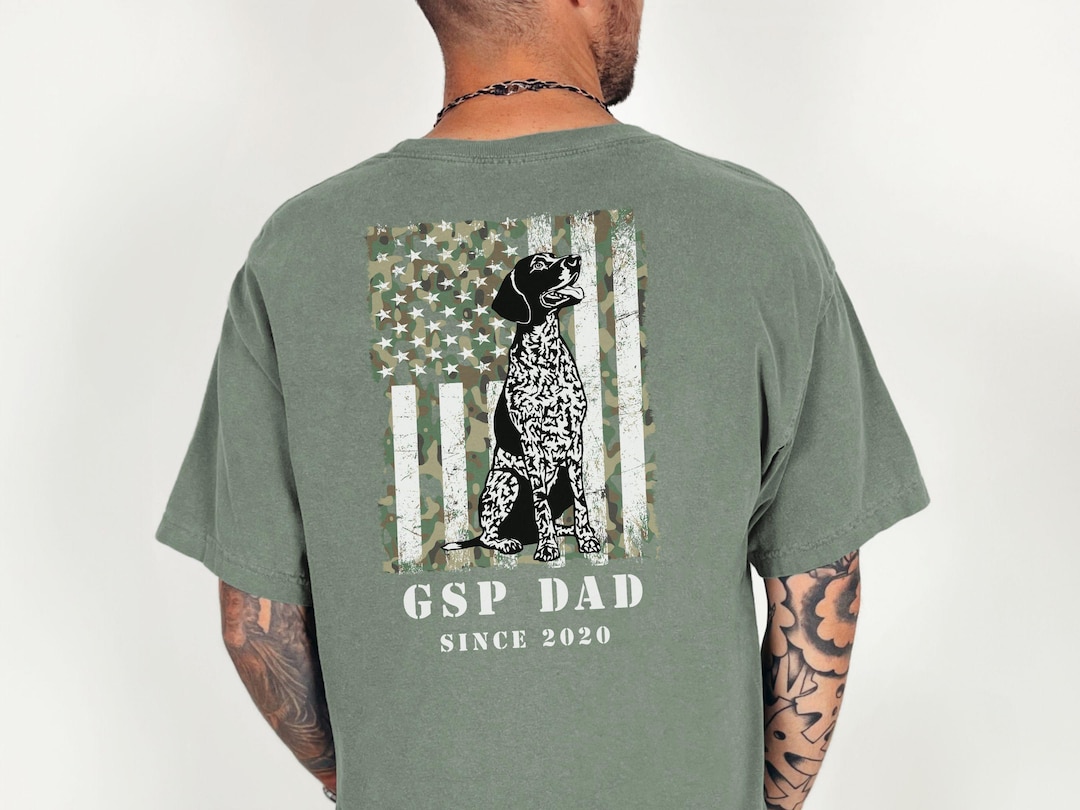 Comfort Colors GSP Shirt, Custom Patriotic Camo American Flag German ...