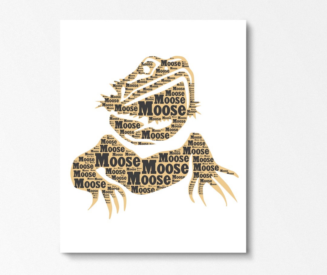Personalized Bearded Dragon Gift. Custom Bearded Dragon Memorial ...