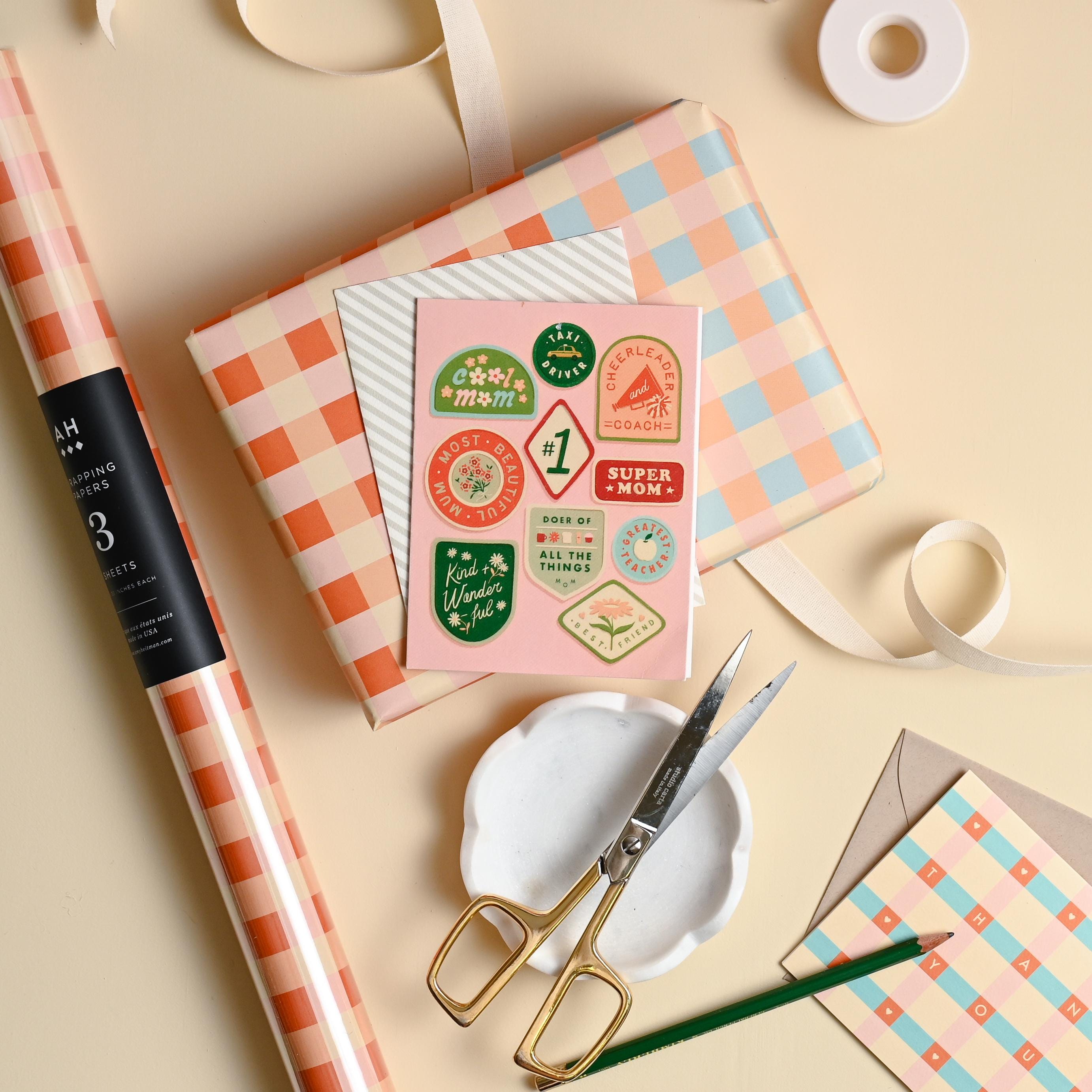 Mom Merit Badges - Greeting Card - Etsy