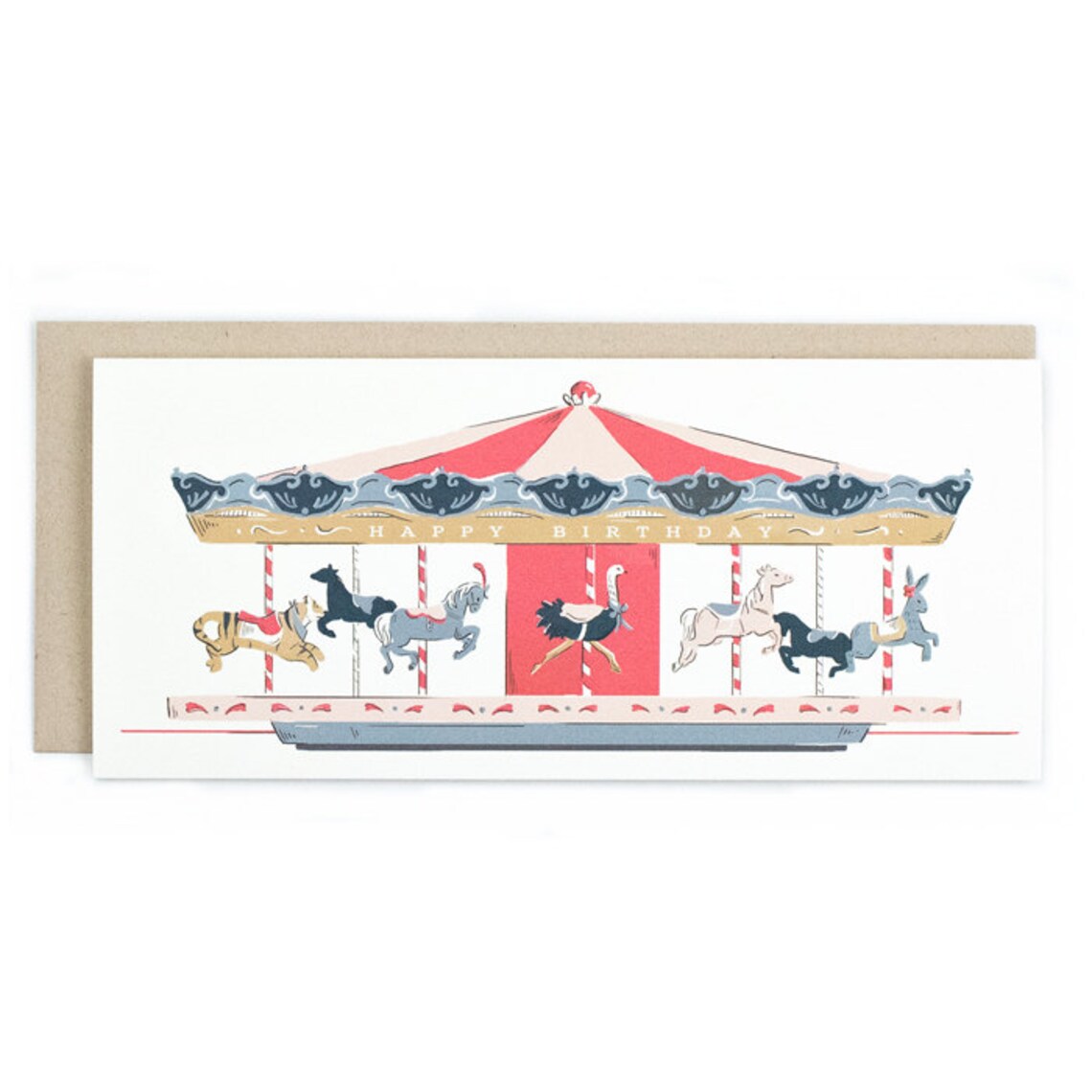 Birthday Carousel - No. 10 Birthday Greeting Card - Etsy