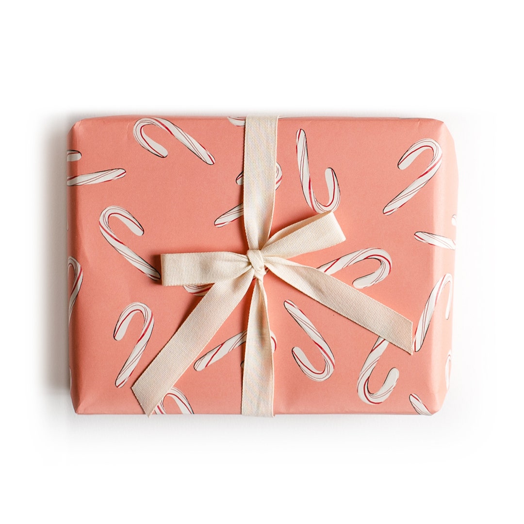 Candy Cane Gift Wrap - Etsy