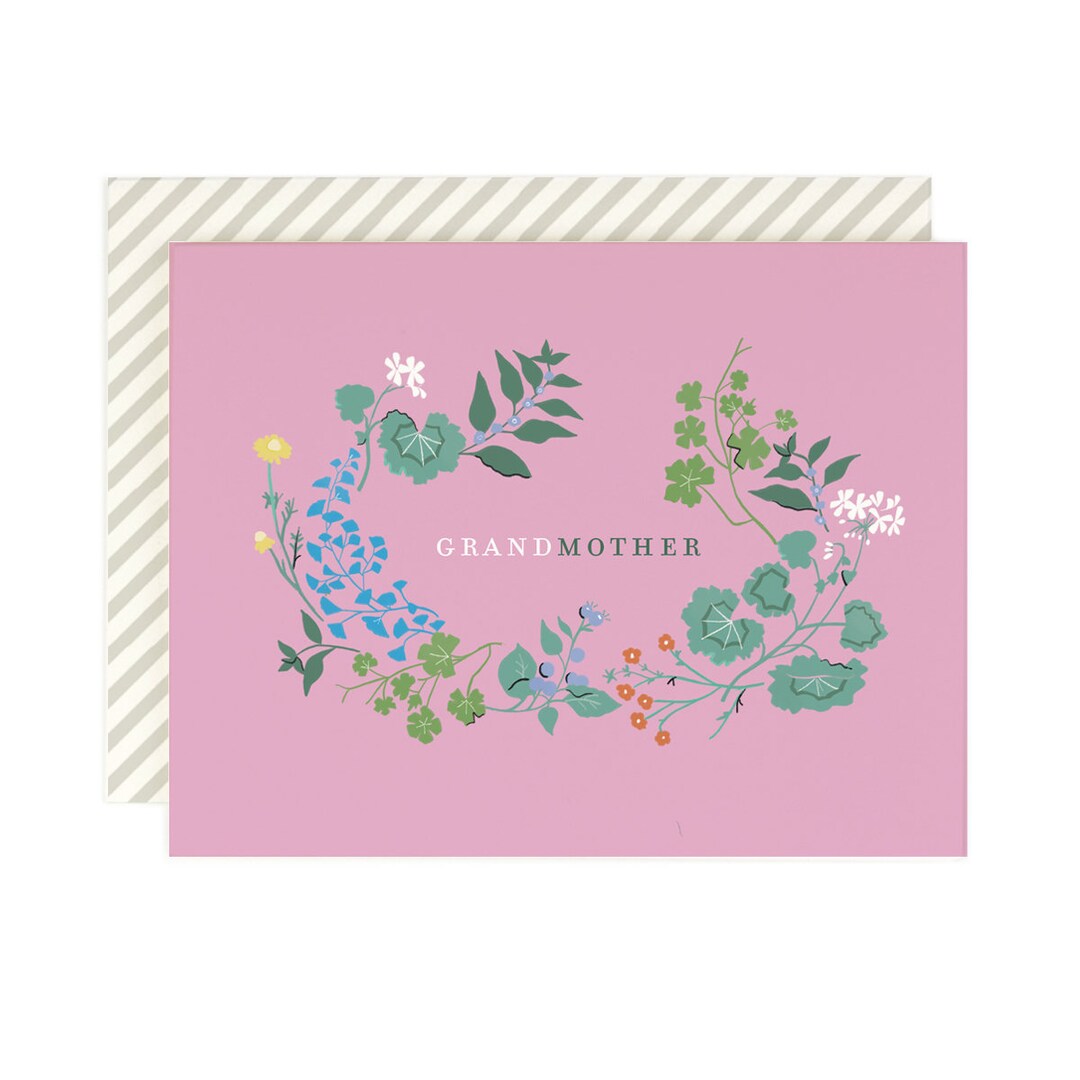 Grandmother Floral- Grandma Card - Etsy