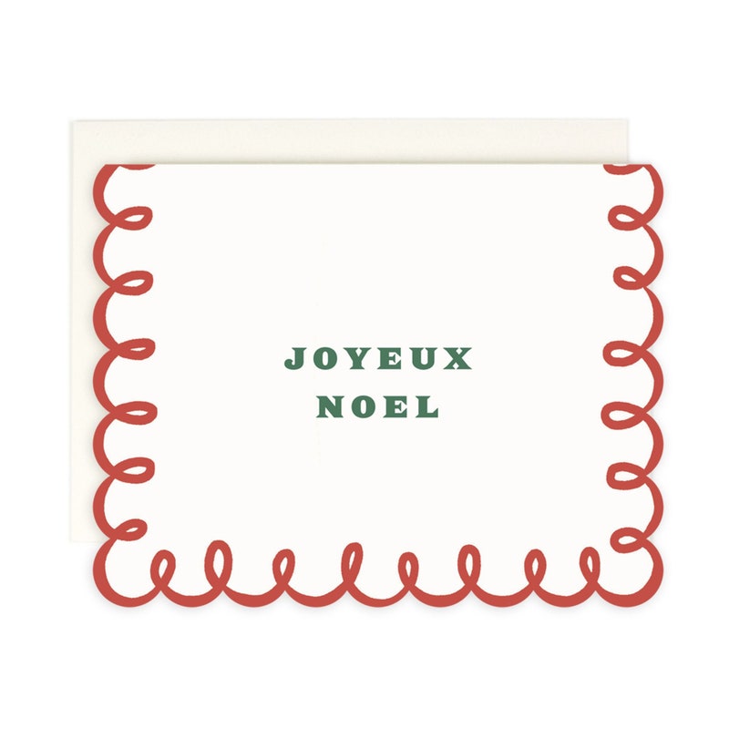 Joyeux Noel Card - Etsy